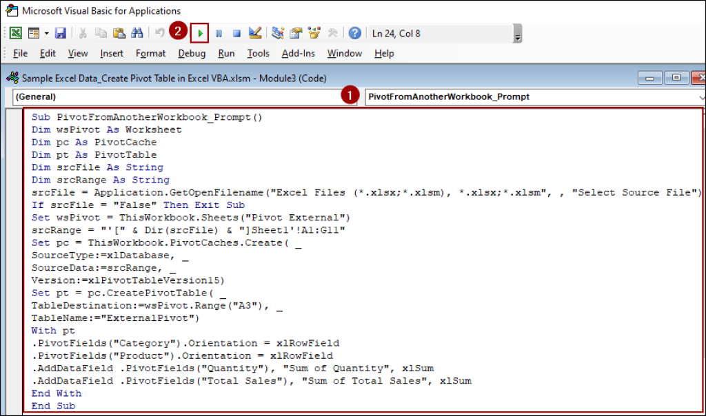 How to Create Pivot Table in Excel VBA (3 Different Criteria) - Excel ...