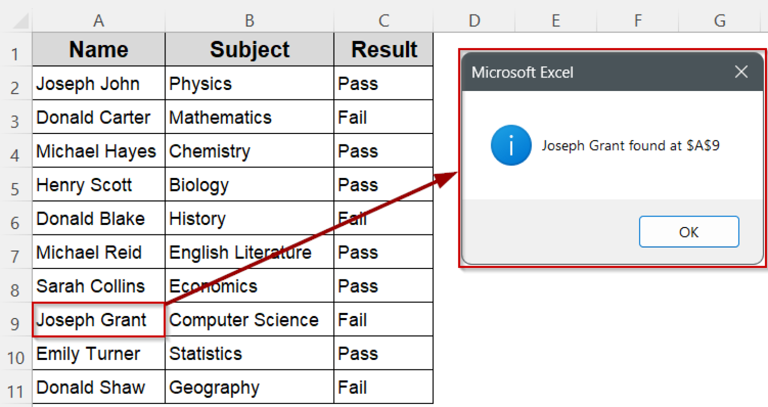 How to Find Exact Matches Using Excel VBA (6 Examples) - Excel Insider