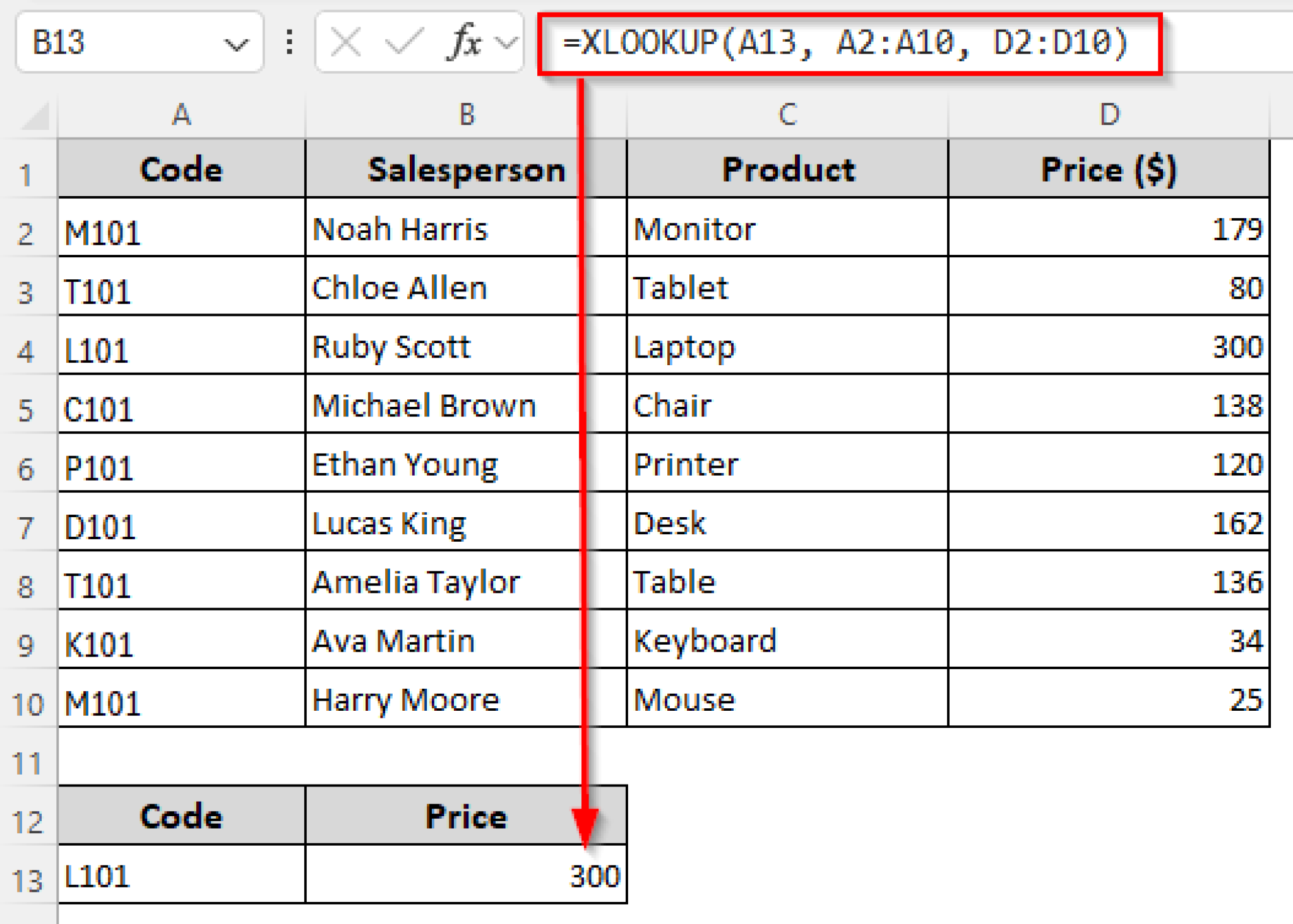 XLOOKUP vs INDEX-MATCH Formula in Excel (with Examples) - Excel Insider