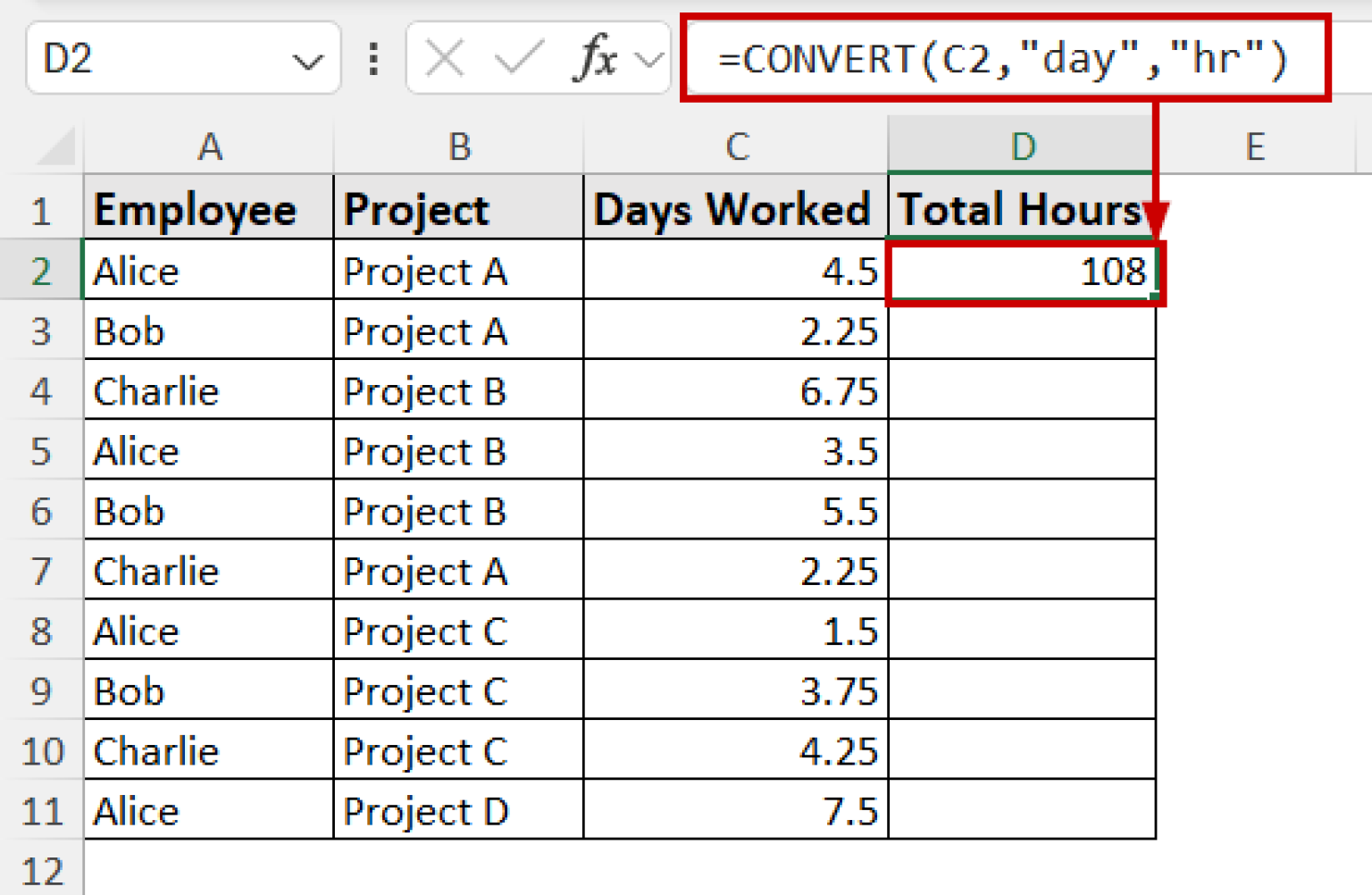 How to Convert Days to Hours in Excel (4 Quick Methods) - Excel Insider