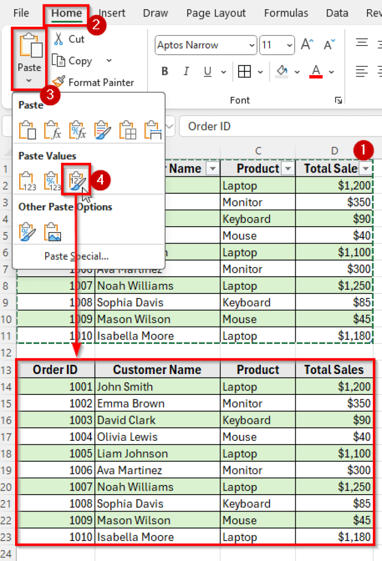 How to Convert a Table to a Range in Excel (5 Easy Ways) - Excel Insider