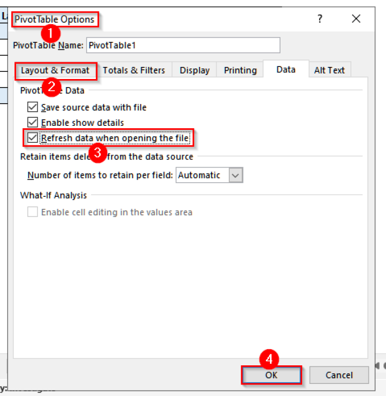 How to Auto-Refresh a Pivot Table in Excel - Excel Insider