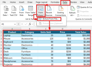 How to Convert Image to Table in Excel (4 Suitable Ways) - Excel Insider