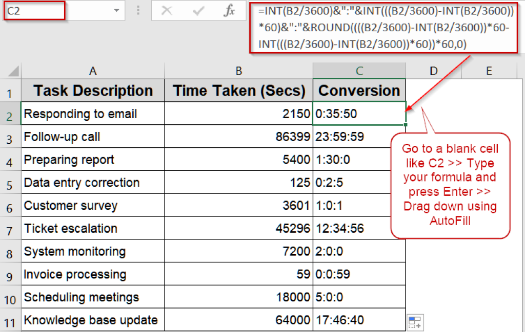 How to Convert Seconds to Hours, Minutes, and Seconds in Excel - Excel ...
