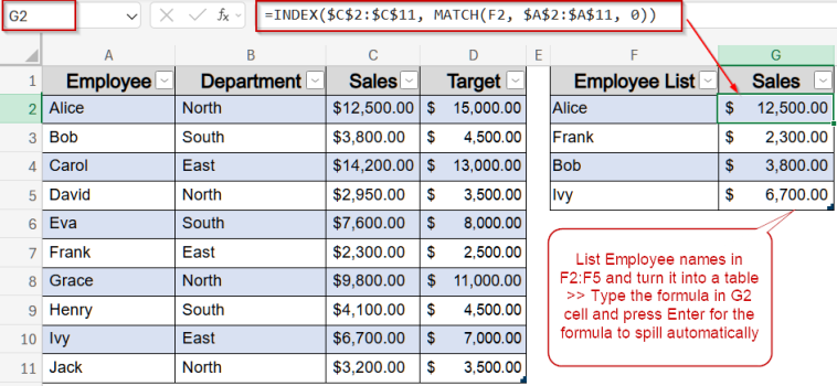 How to Create a Table from Another Table in Excel - Excel Insider