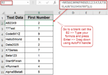 How to Find the First Number in a String in Excel - Excel Insider