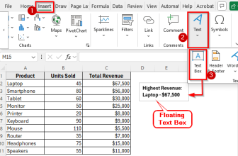 How to Create a Floating Text Box in Excel (6 Easy Methods) - Excel Insider