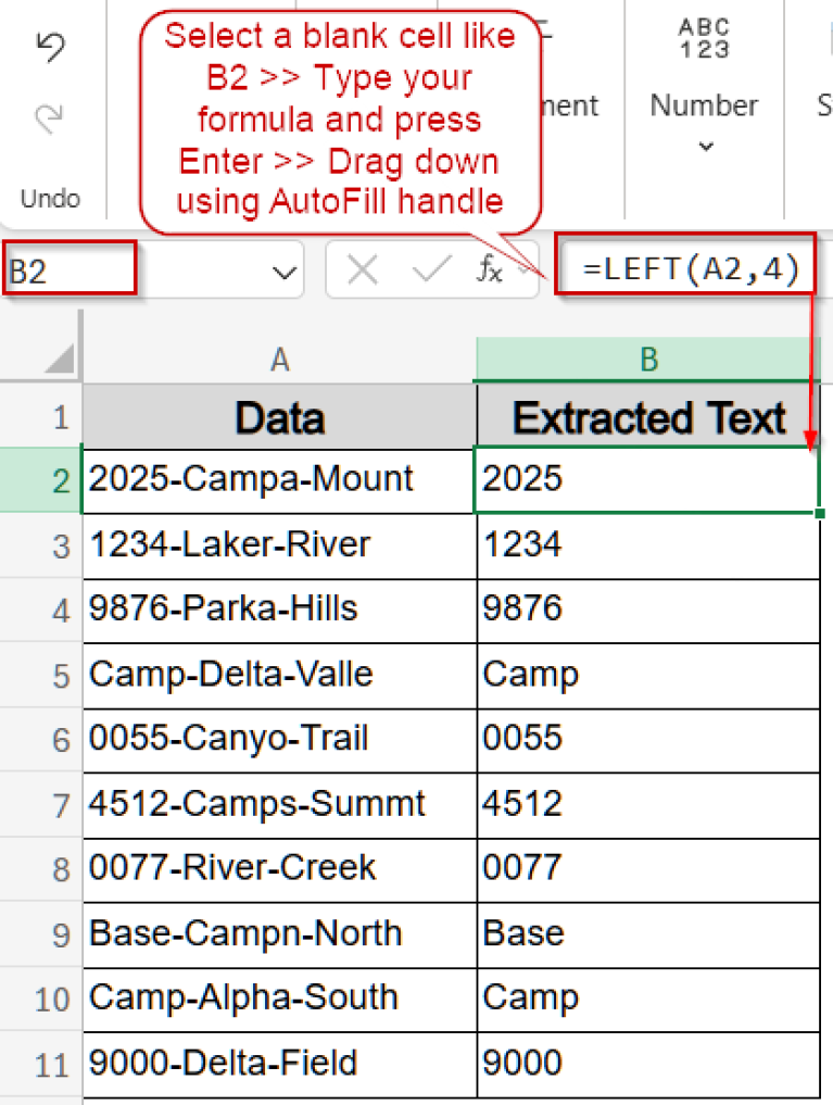 How to Extract Certain Text from a Cell in Excel - Excel Insider