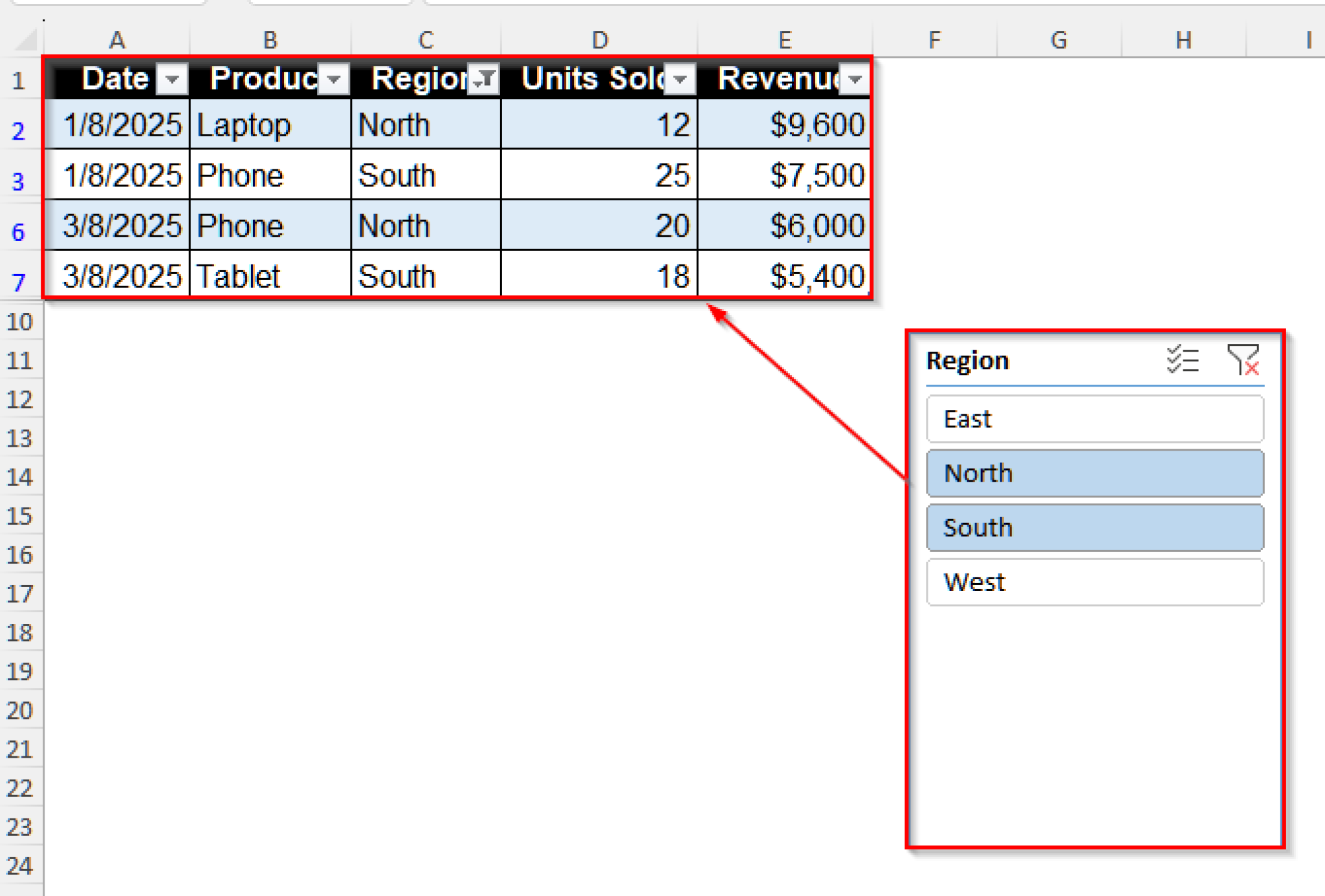 How to Insert Slicer in Excel Without Pivot Table - Excel Insider
