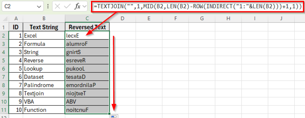 How to Reverse a Text String in Excel (4 Suitable Ways) - Excel Insider