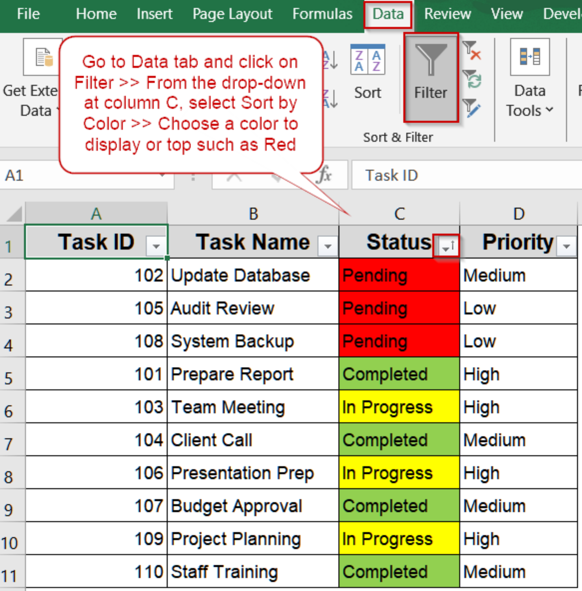 How to Sort by Color in Excel (3 Suitable Ways) - Excel Insider