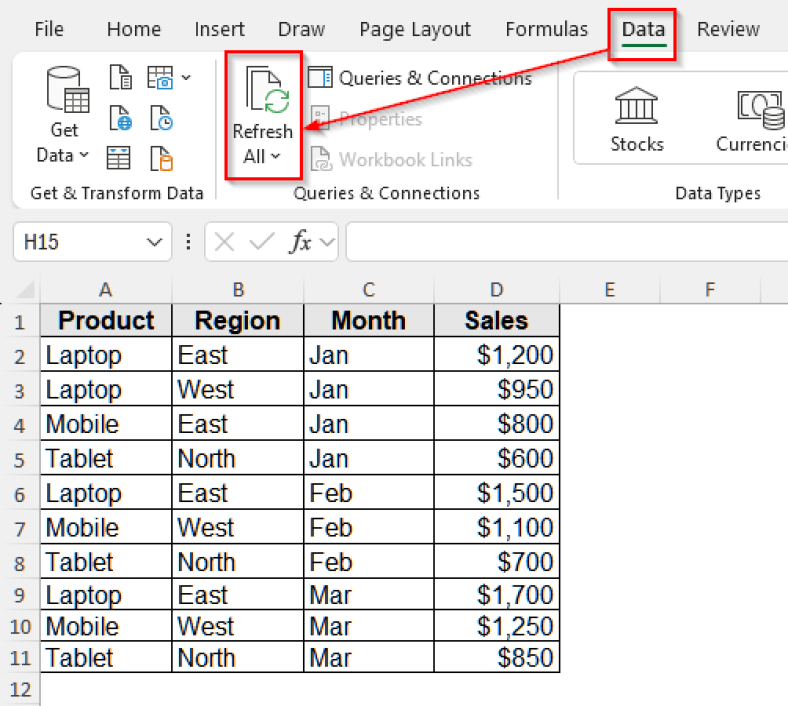 How to Refresh All Pivot Tables in Excel (2 Suitable Ways) - Excel Insider