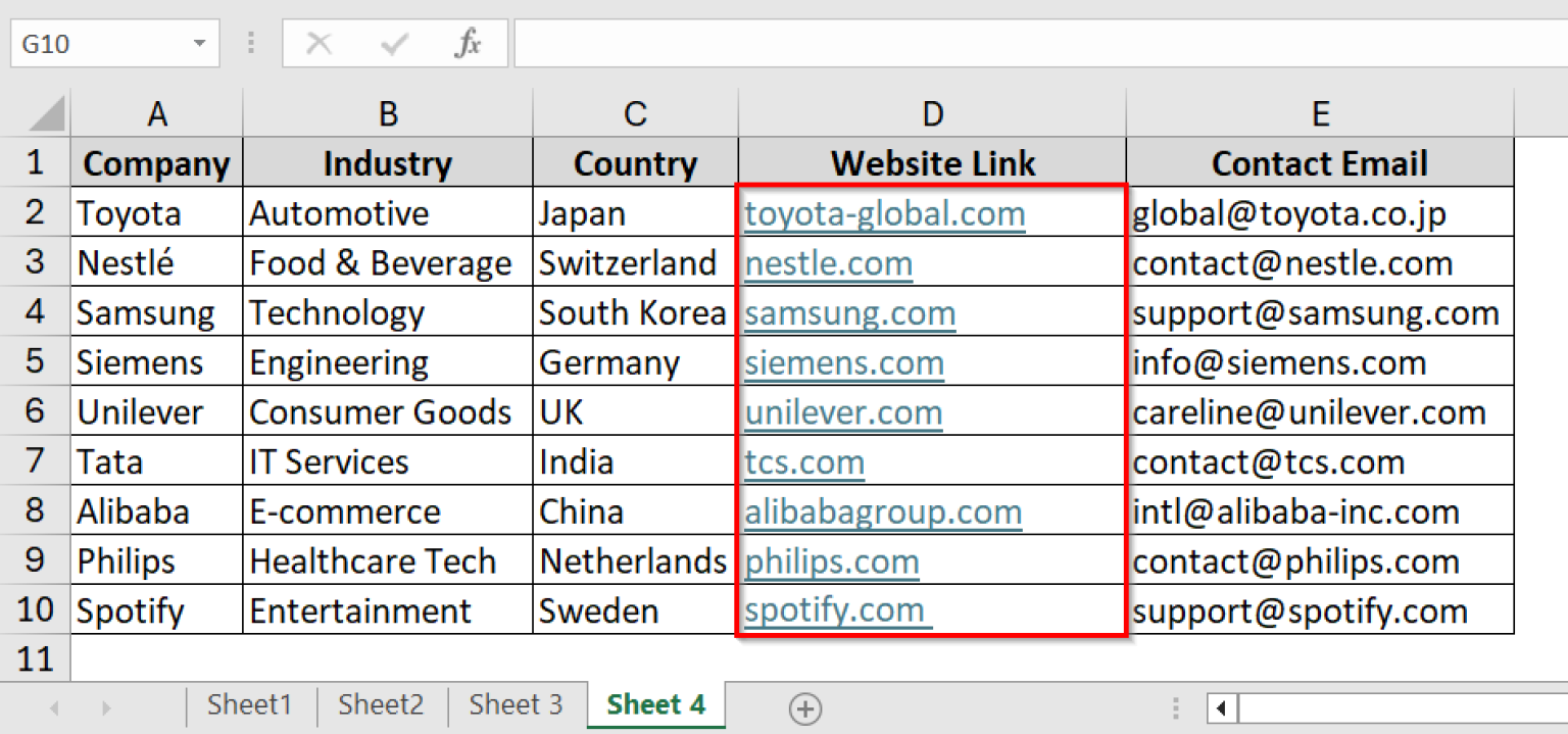 How to Copy Hyperlinks in Excel (3 Easy Ways) - Excel Insider