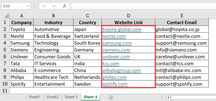 How to Copy Hyperlinks in Excel (3 Easy Ways) - Excel Insider