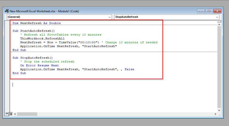 How to Auto-Refresh a Pivot Table in Excel - Excel Insider