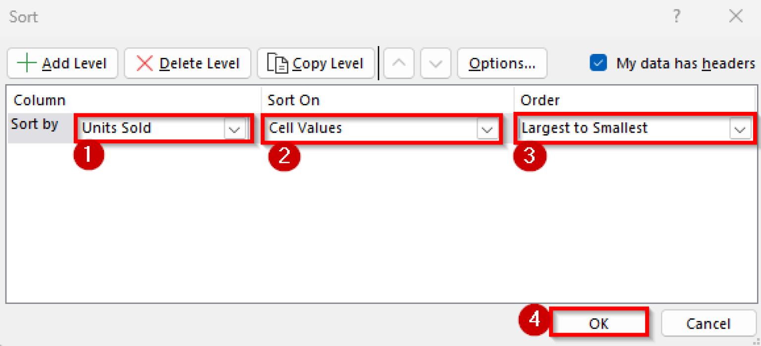 How to Sort Rows by Column in Excel (5 Effective Ways) - Excel Insider