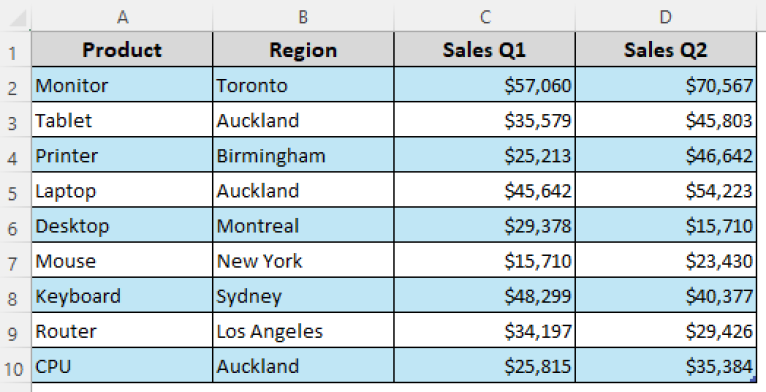 How to Rotate a Table in Excel (5 Different Examples) - Excel Insider