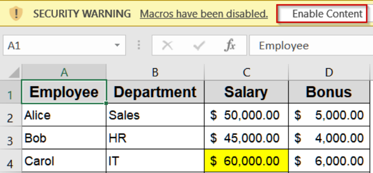 How to Fix Macros Not Working Issues in Excel - Excel Insider