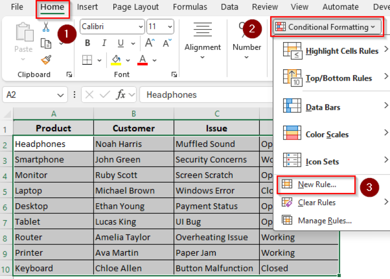 How to Highlight Cells That Contain Text from a List in Excel - Excel ...