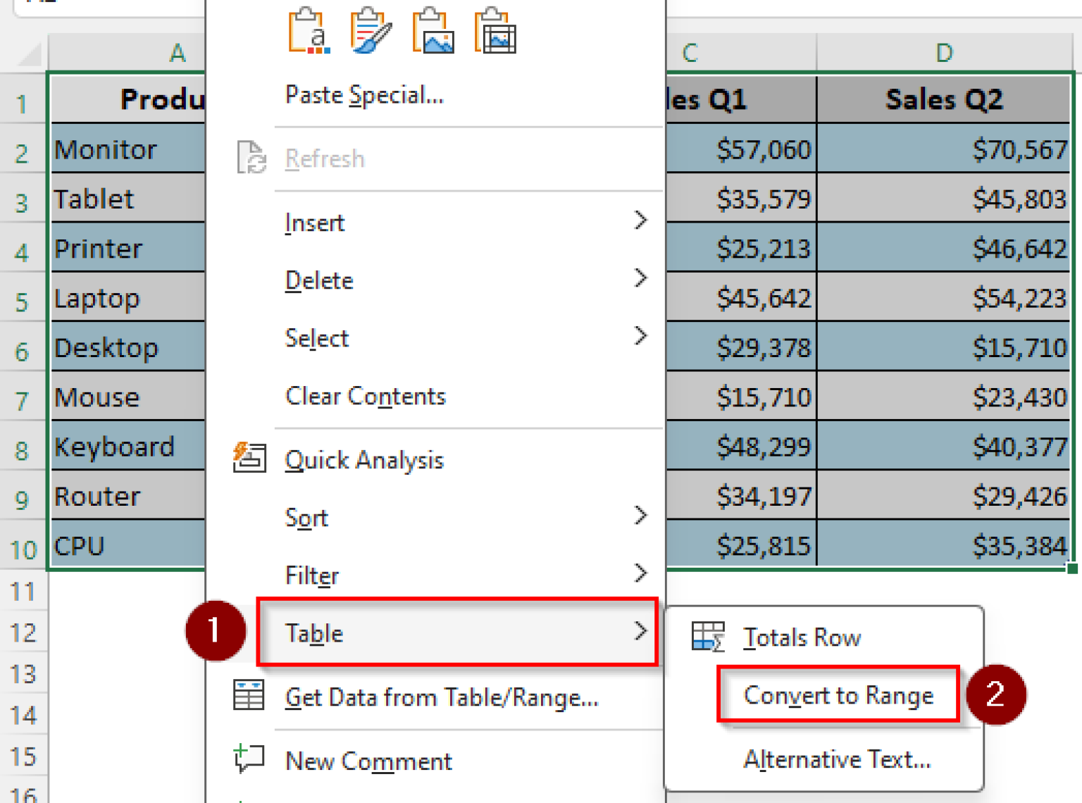 How to Rotate a Table in Excel (5 Different Examples) - Excel Insider