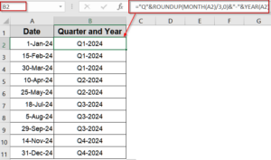 How to Convert a Date to Quarter and Year in Excel - Excel Insider