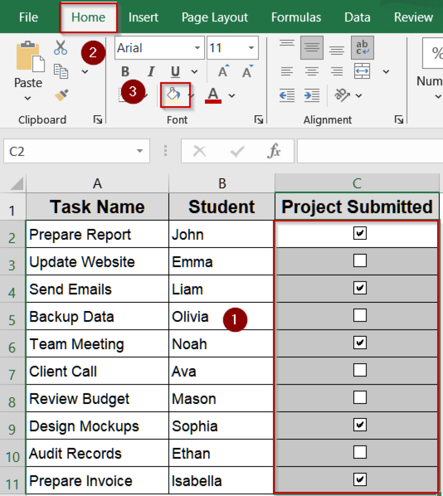 How to Change Checkbox Color in Excel (4 Suitable Ways) - Excel Insider