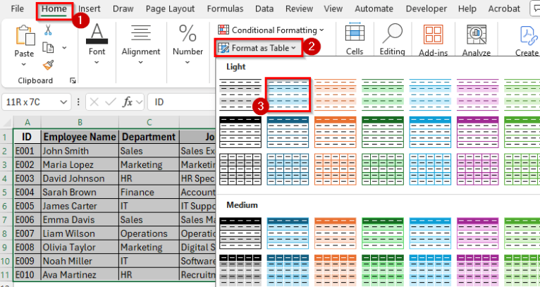 How to Create an Employee Database in Excel - Excel Insider