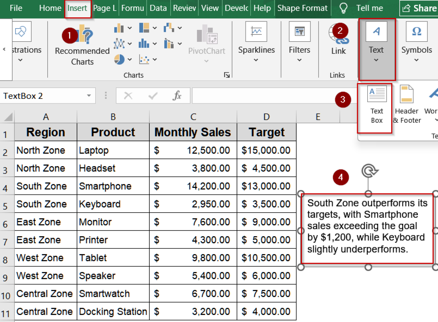 How to Format a Text Box in Excel (with Detailed Steps) - Excel Insider