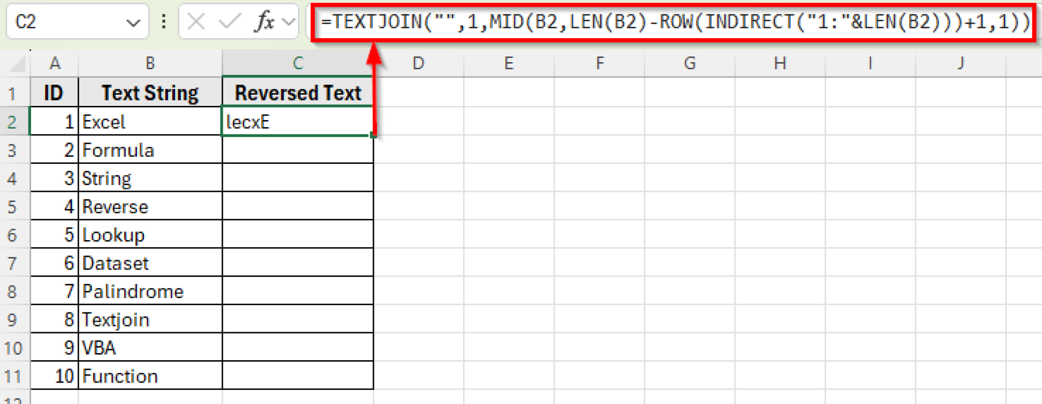 How to Reverse a Text String in Excel (4 Suitable Ways) - Excel Insider