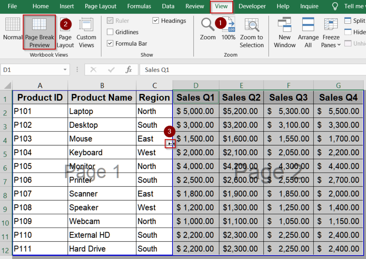How to Set Print Area in Excel for Multiple Pages - Excel Insider