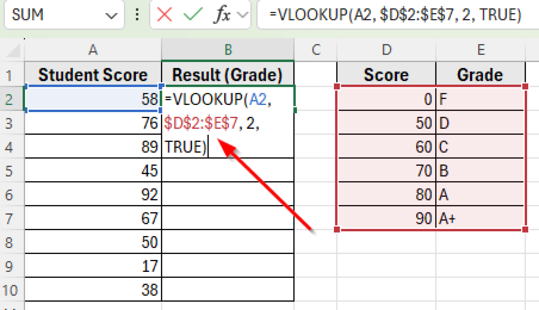 How to Use VLOOKUP to Find the Closest Match in Excel - Excel Insider