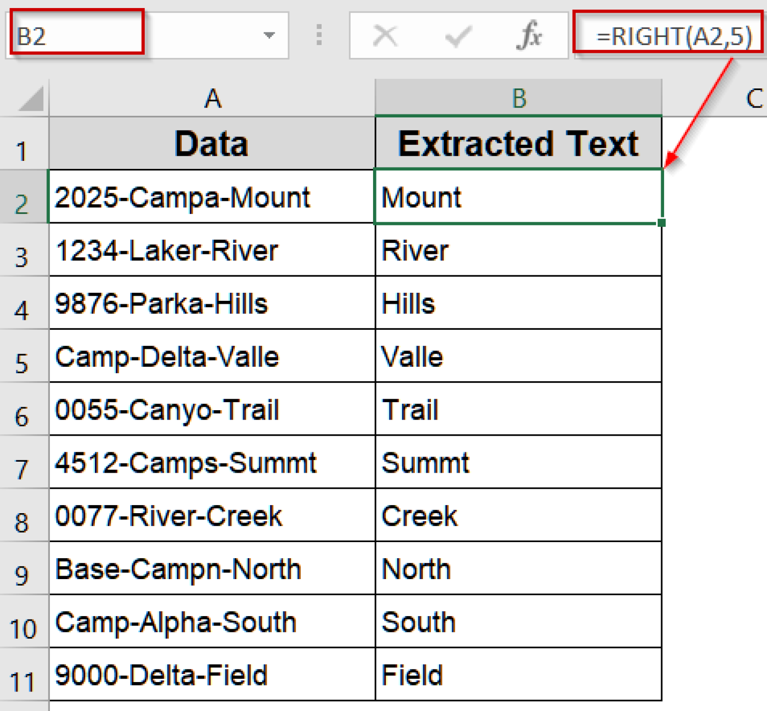 How to Extract Certain Text from a Cell in Excel - Excel Insider