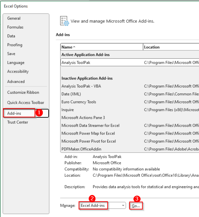 How To Use Data Analysis Toolpak In Excel With Simple Steps Excel 6842