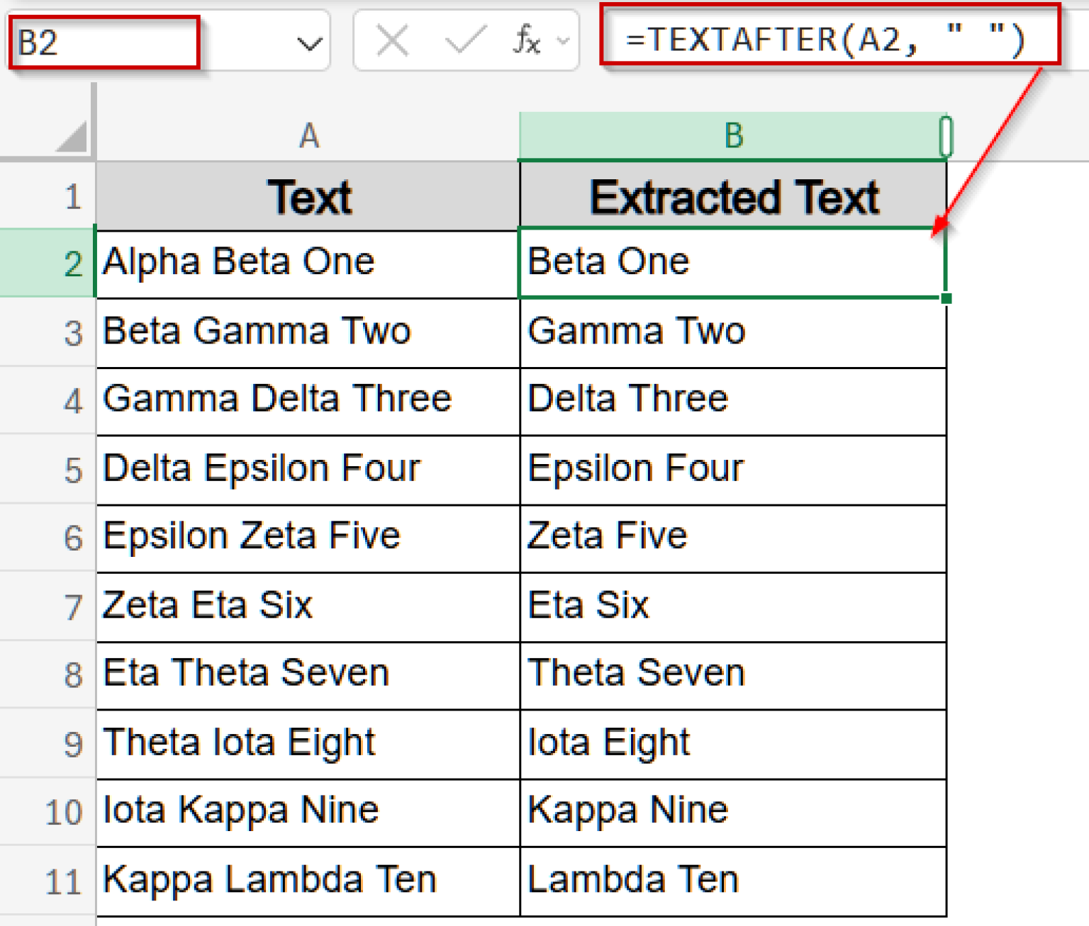 How to Extract Text after the Nth Character in Excel - Excel Insider