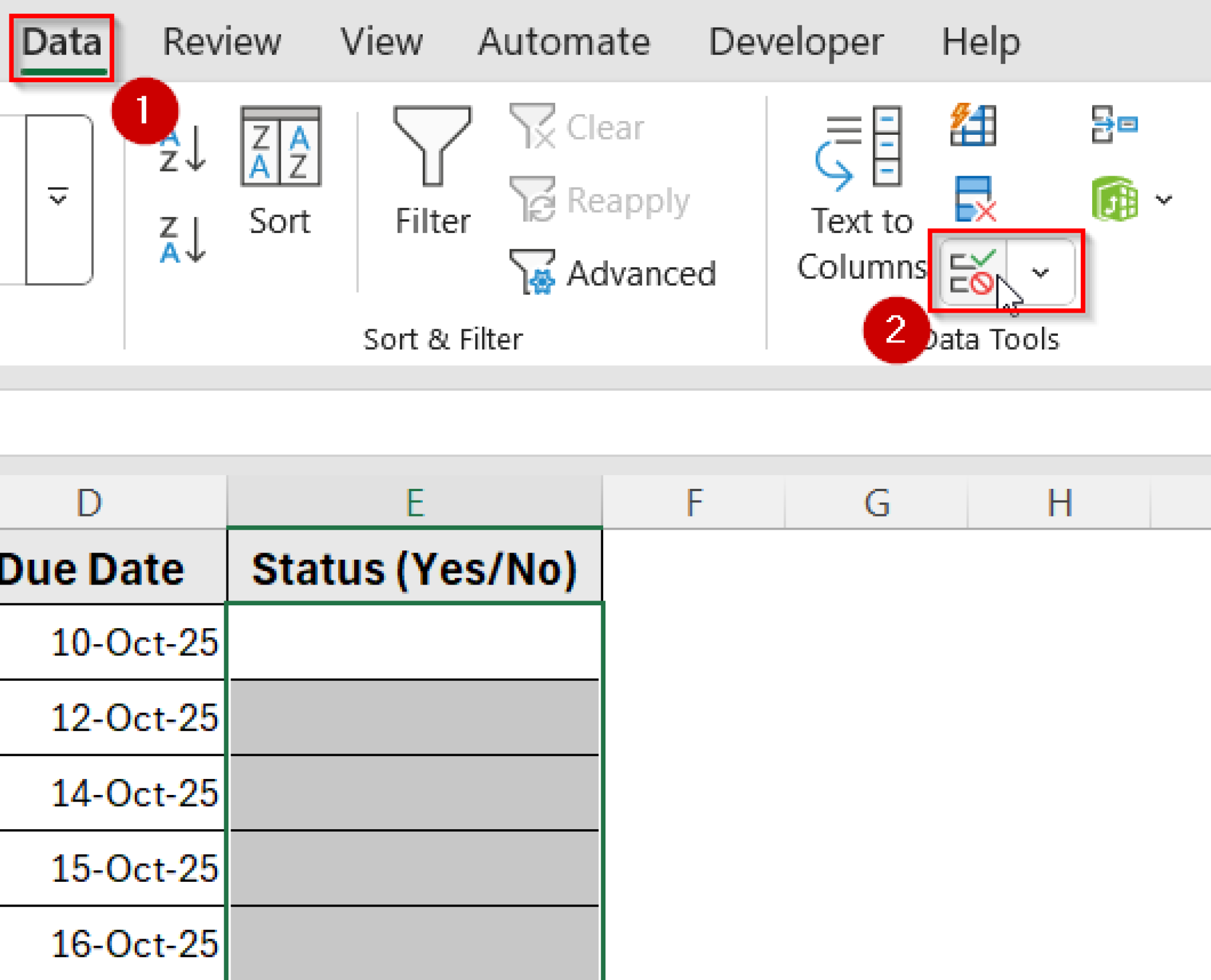 How to Add a Yes or No Checkbox in Excel (3 Examples) - Excel Insider