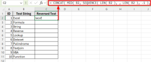 How to Reverse a Text String in Excel (4 Suitable Ways) - Excel Insider