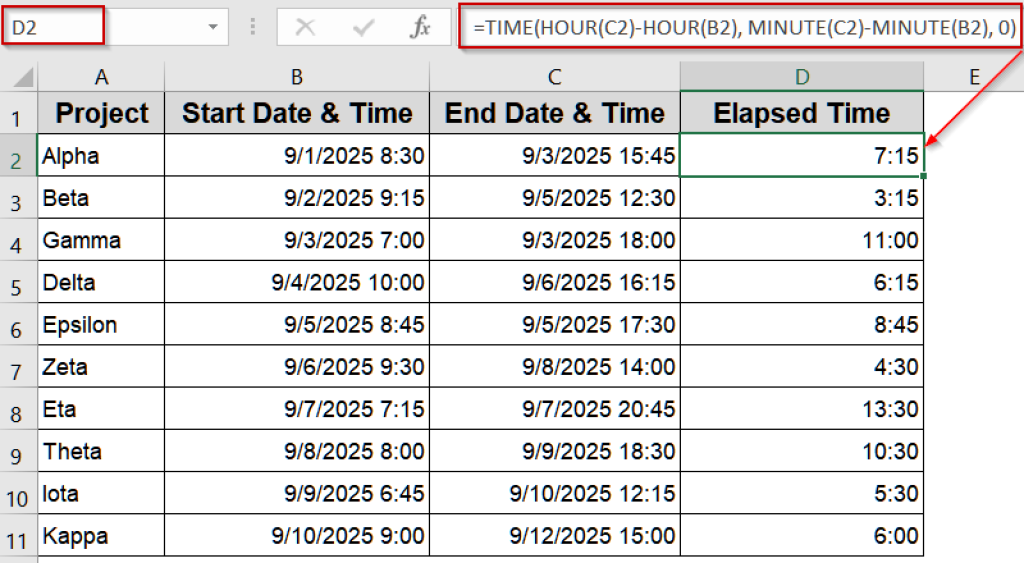 How to Subtract Date and Time in Excel (6 Examples) - Excel Insider