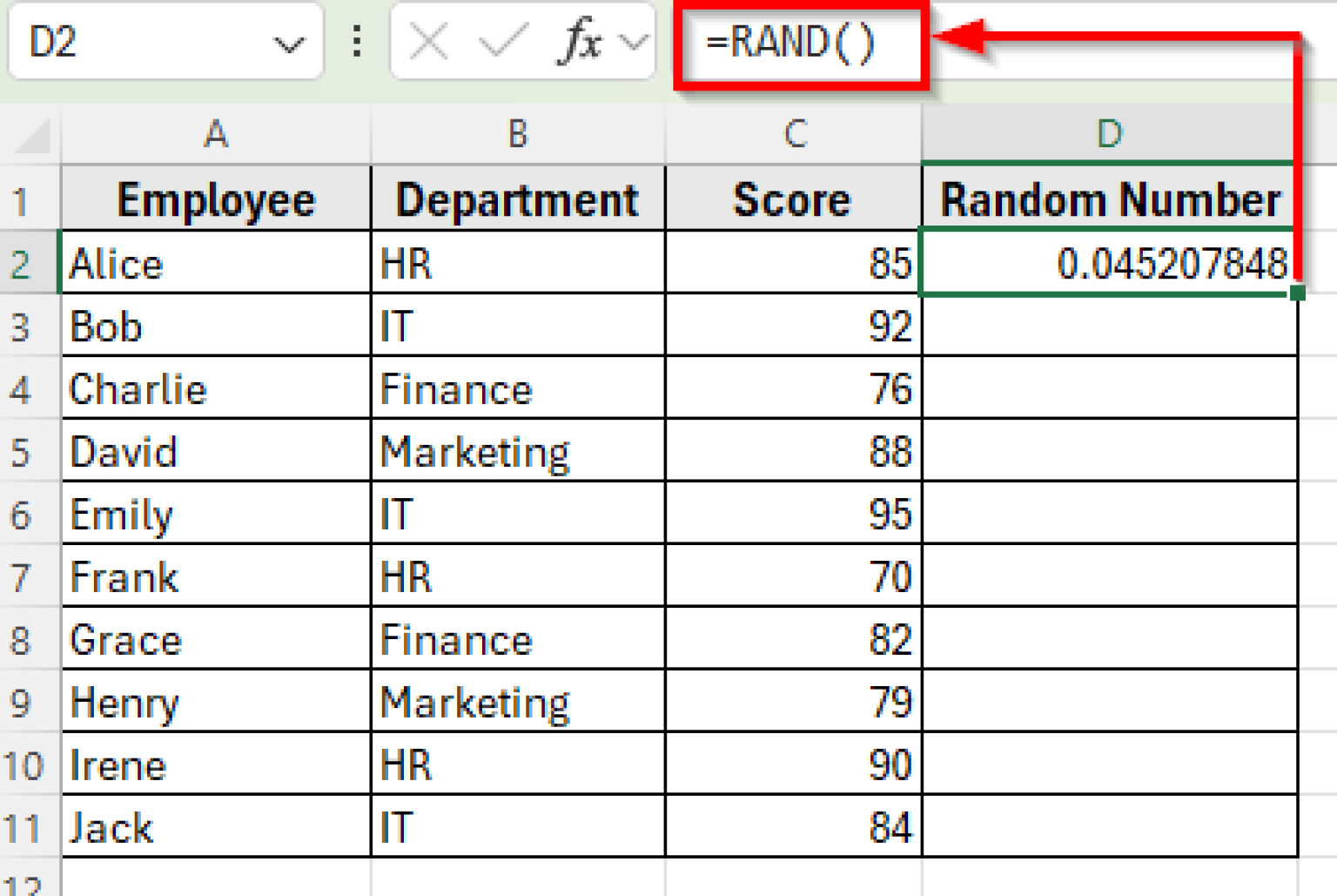 How to Do a Random Sort in Excel (7 Different Ways) - Excel Insider