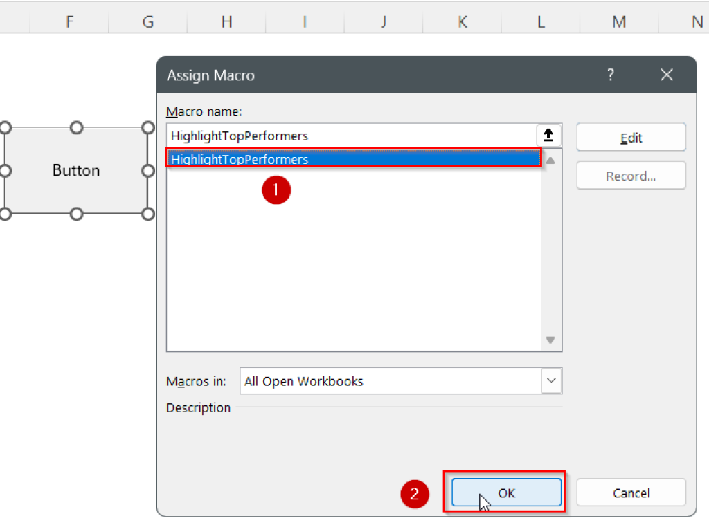 How to Add Pop-Up on a Button to Select a Macro in Excel VBA - Excel Insider