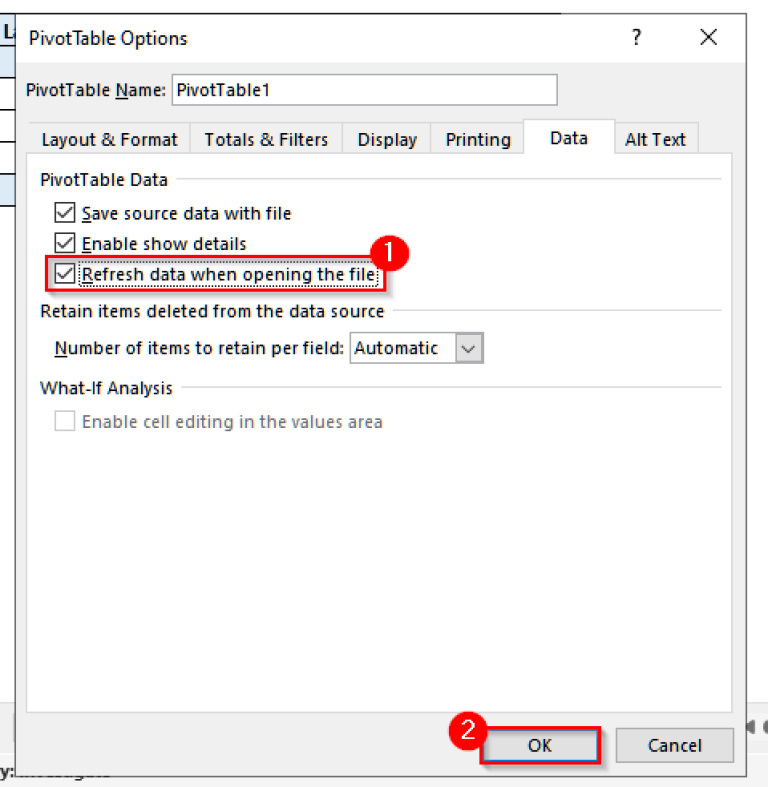 How to Auto-Refresh a Pivot Table in Excel - Excel Insider