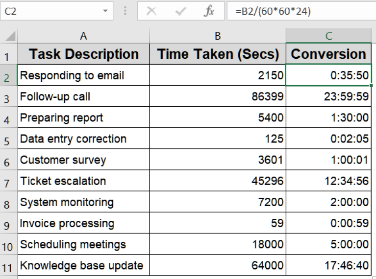 How to Convert Seconds to Hours, Minutes, and Seconds in Excel - Excel ...