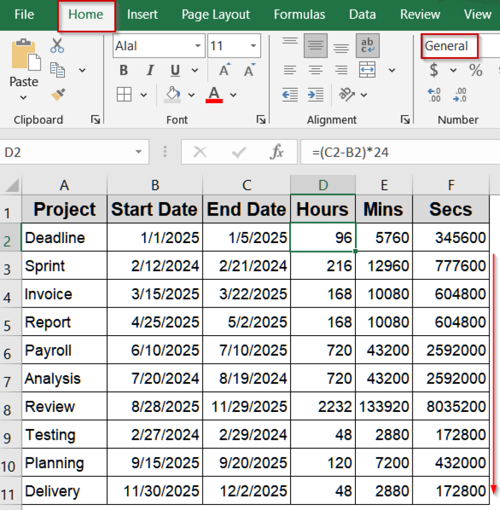 How to Calculate Elapsed Time Between Two Dates in Excel - Excel Insider