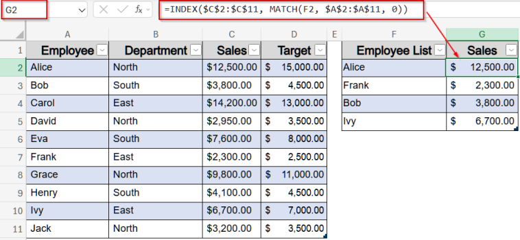 How to Create a Table from Another Table in Excel - Excel Insider