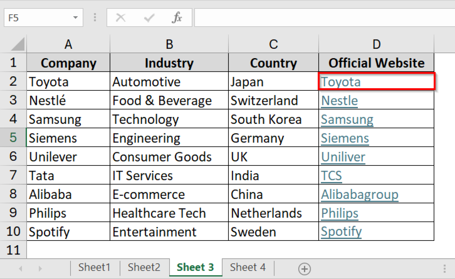 How to Copy Hyperlinks in Excel (3 Easy Ways) - Excel Insider
