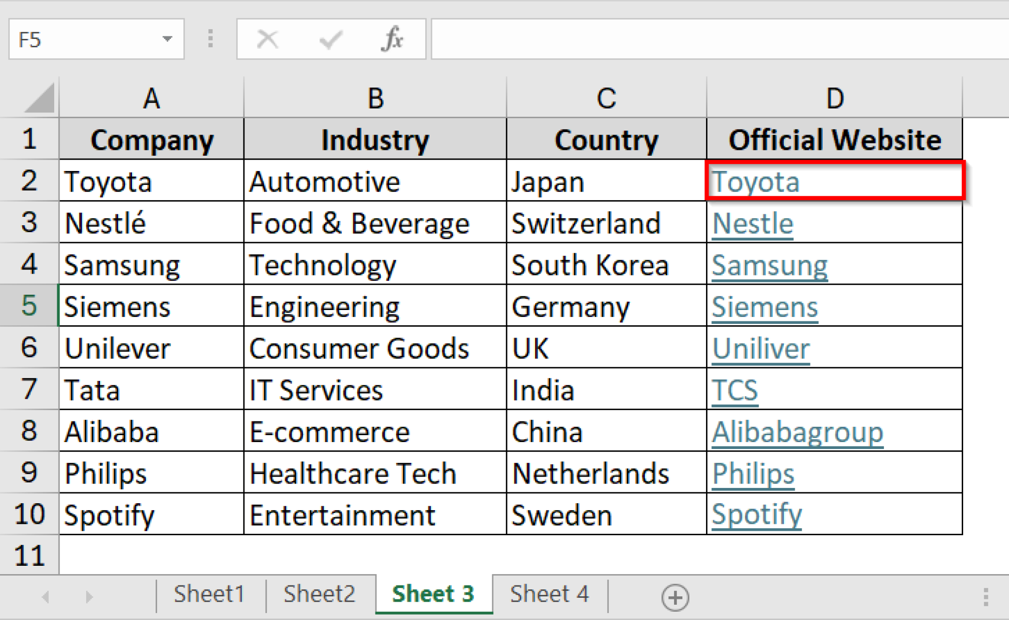 How to Copy Hyperlinks in Excel (3 Easy Ways) - Excel Insider