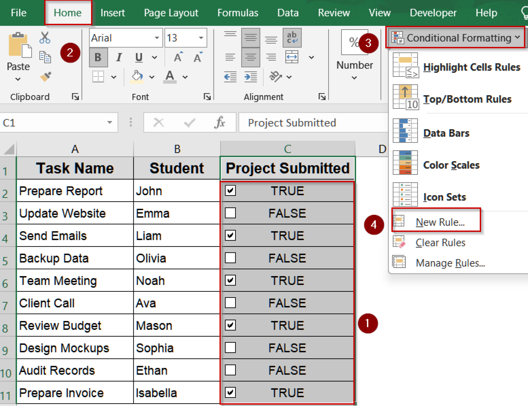 How to Change Checkbox Color in Excel (4 Suitable Ways) - Excel Insider