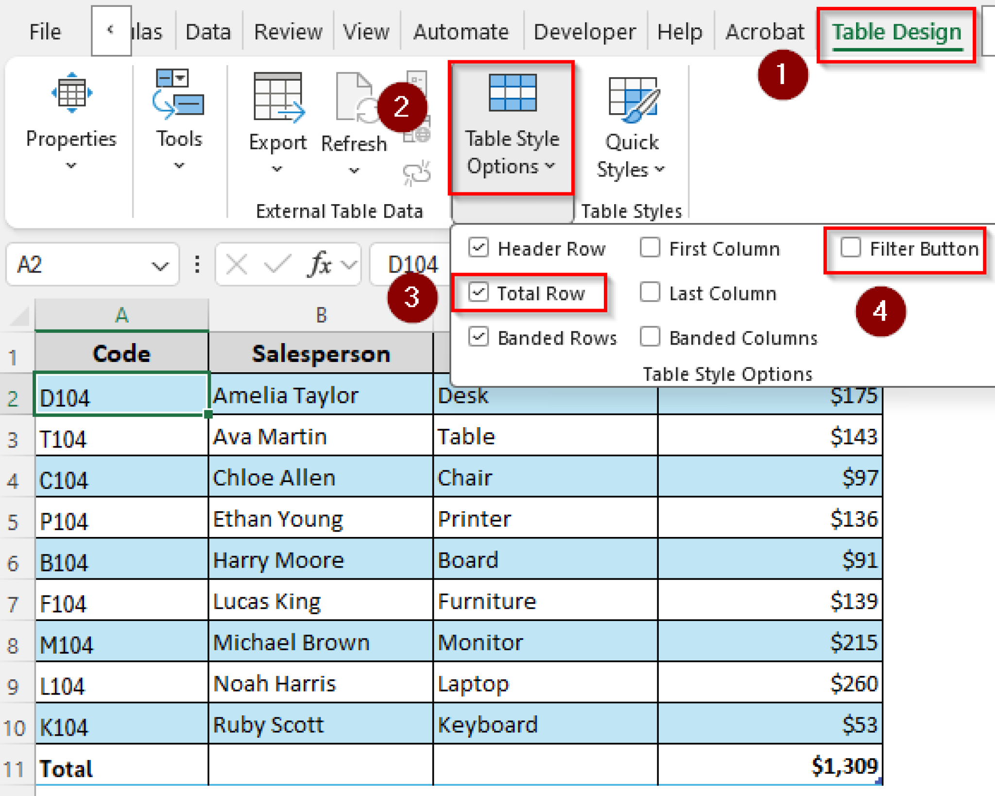 How to Create a Table in Excel from Existing Data - Excel Insider