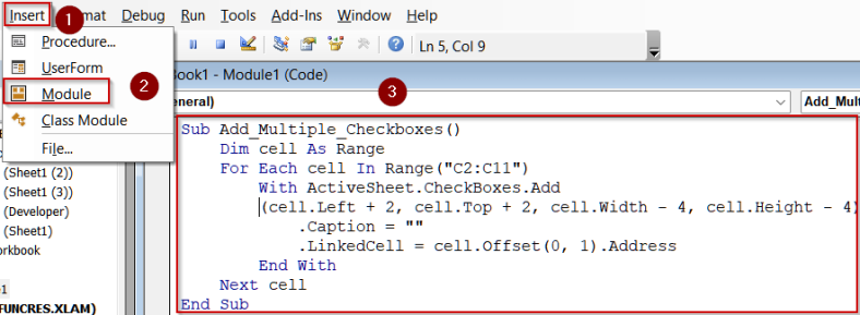How to Add Multiple Checkboxes in Excel (3 Simple Ways) - Excel Insider