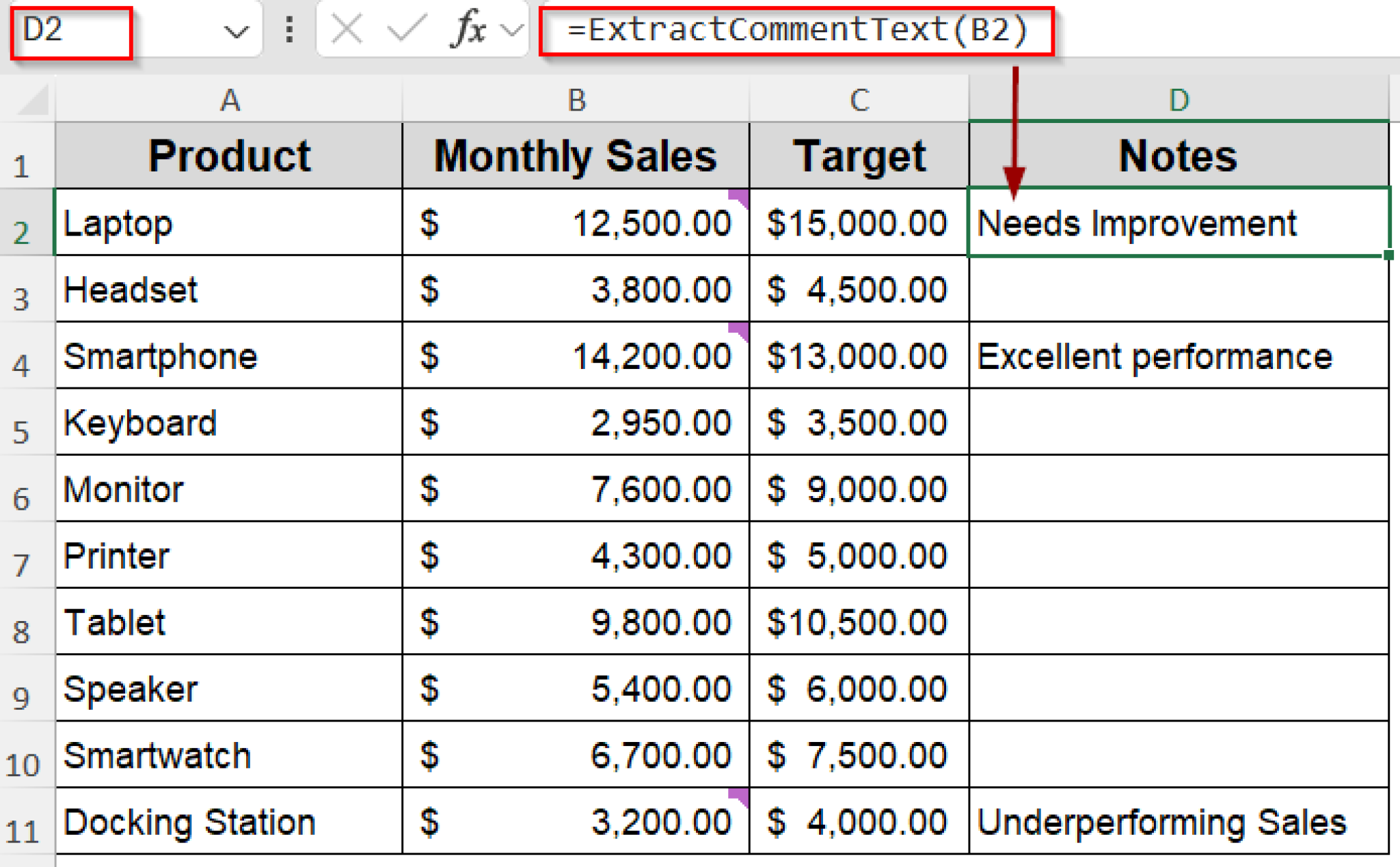 How to Convert Comments to Notes in Excel - Excel Insider