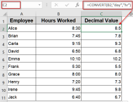 How to Convert Hours to Decimal in Excel (3 Quick Ways) - Excel Insider
